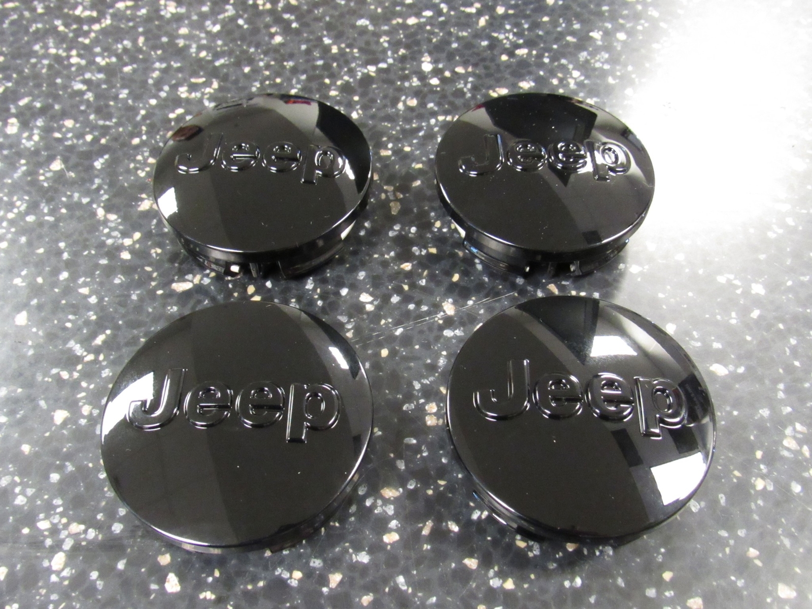 JEEP Black JEEP Center Caps SET OF 4 NEW OEM MOPAR | eBay