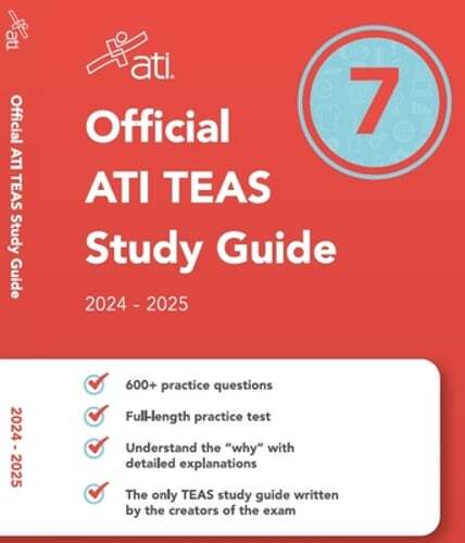 Official Ati Teas Study Guide 7 (2024-2025 Edition) by Ati: New ...