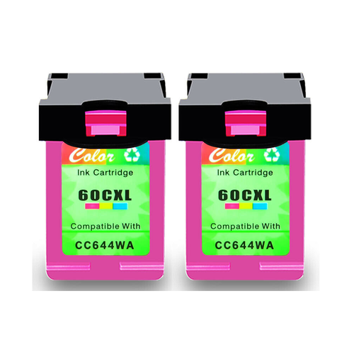 2P Hi-Yield Color Ink For HP 60 60XL DeskJet D2500 4200 F4400 F4500 ...