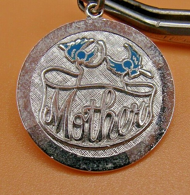Vintage STERLING Silver enamel Blue Birds with Ribbon… - Gem