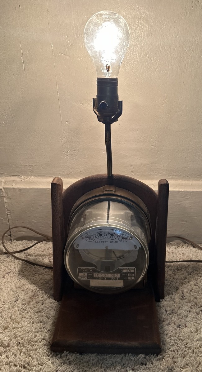 Old Electric Meter Lamp