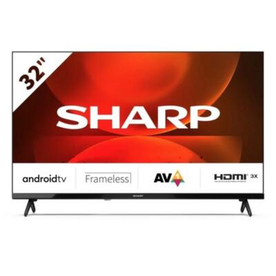 Sharp - Smart Tv 32" Android Led Frameless Hd Wi-Fi Bluetooth Google Fh2Ea -Nera | eBay