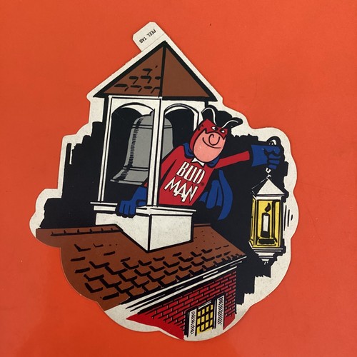 Budweiser Budman Bicentennial 1976 Sticker/Decal Paul Revere Depiction ...