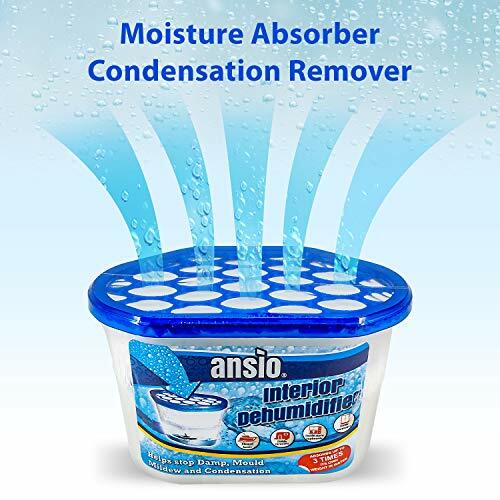 ANSIO 500ml Dehumidifier for Damp, Condensation Remover Moisture ...