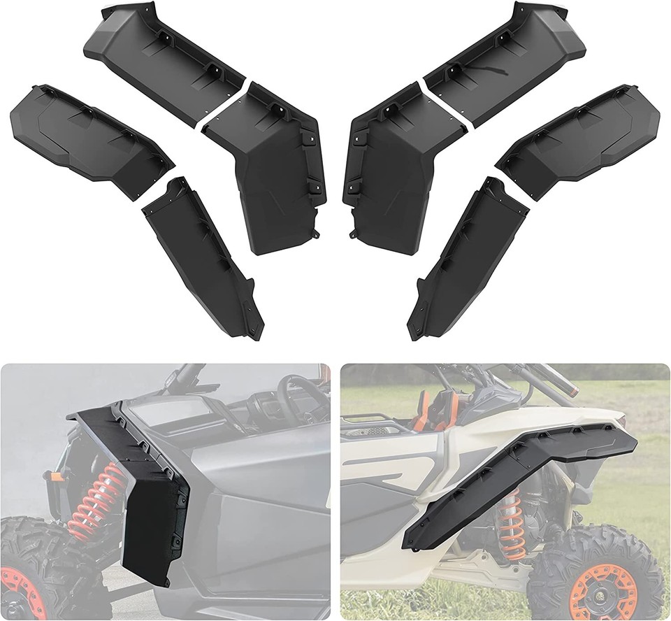 XXL Wider Extended Fender Flares Mud For Can-Am Maverick X3 Turbo R ...