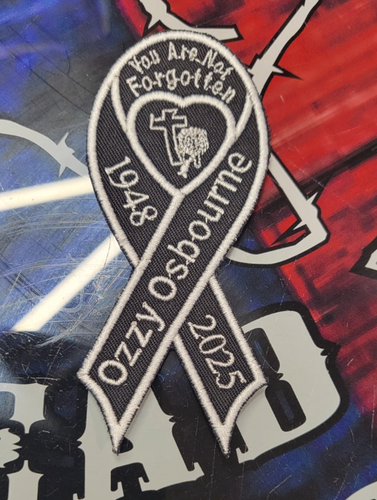 EMBROIDERED RIP OZZY OSBOURNE RIBBON PATCH (Made To Order) | eBay