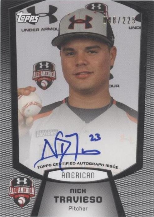 2013 Bowman - Under Armour All-American Autographs Nick Travieso #UA-NT ...