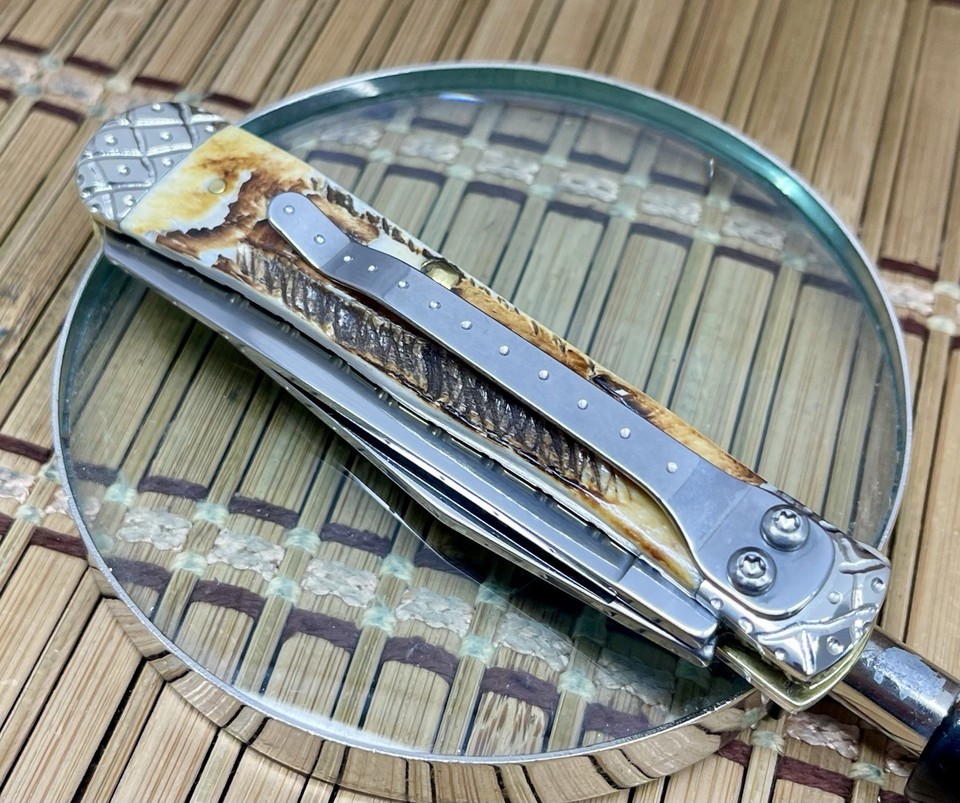 Case XX USA Beautiful Custom 6.5 Bone Stag AAA+++ Trapper Knife w/Clip ...