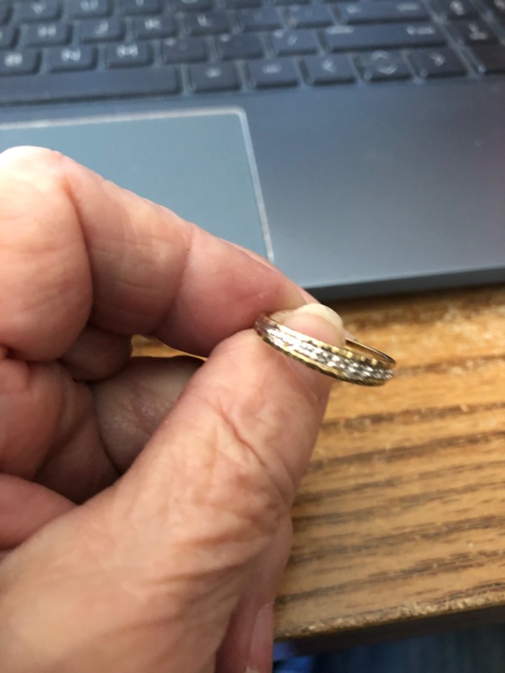 10K Diamond Chip Pinky Ring | eBay