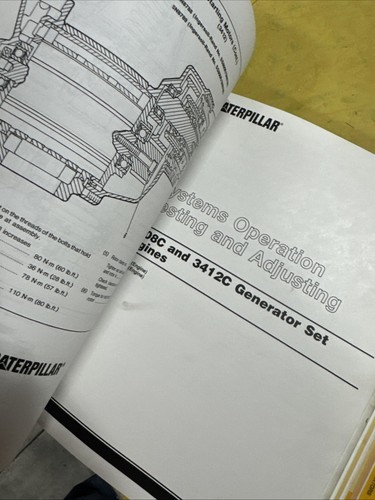 CAT CATERPILLAR 3408 3412 GENERATOR SERVICE SHOP REPAIR MANUAL BOOK 2BG ...