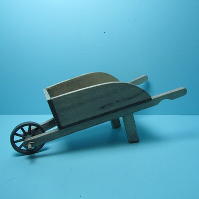Dollhouse Miniature Wood Garden Wheelbarrow G0730 | eBay