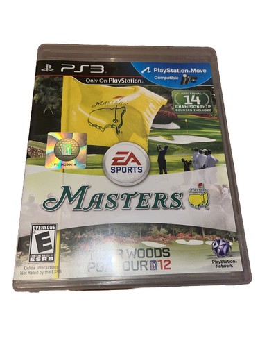 Tiger Woods PGA Tour 12: The Masters Black Label PS3 PlayStation 3 CIB ...