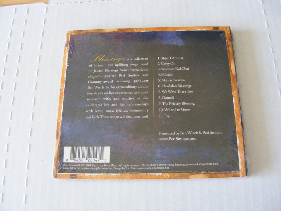 Peri Smilow "Blessings" Sealed CD 11 Tracks. SDCD1009. 2009. Sign On ...