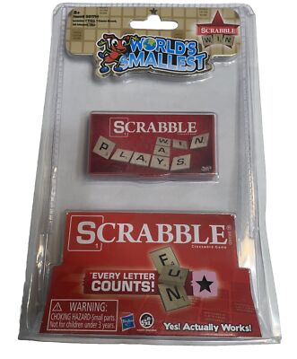 Scrabble World’s Smallest Board Game Hasbro Miniature Edition NEW | eBay