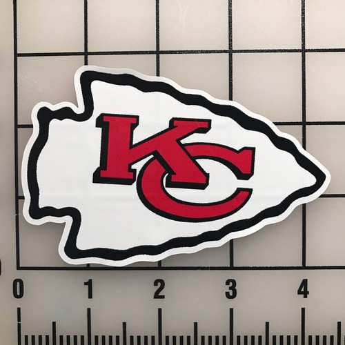 Kansas City Chiefs NFL 4" Wide Multi-Color VInyl Decal Sticker - BOGO ...
