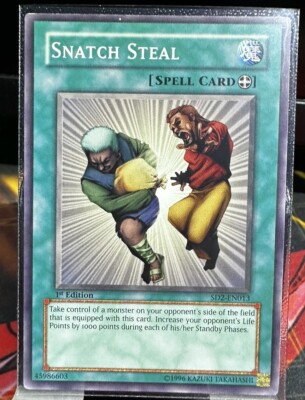 Yu-Gi-Oh! Zombie Madness Structure Deck 1st Edition Snatch Steal SD2 ...