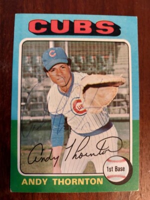 1975 Topps Autographed Baseball Card 39 Andre Thornton | eBay
