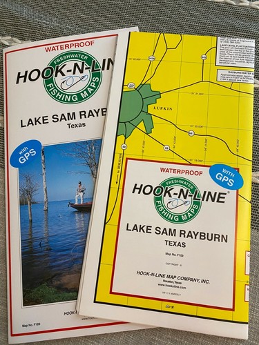 Hook-N-Line Map F109 Rayburn Reservoir for sale online | eBay