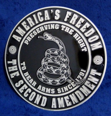 2nd SECOND AMENDMENT -*US MADE* - Embossed Sign - Man Cave Garage Bar ...