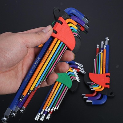 Metric Ball End Hexagon Key Hollow End Star Key Screwdriver Tool for ...