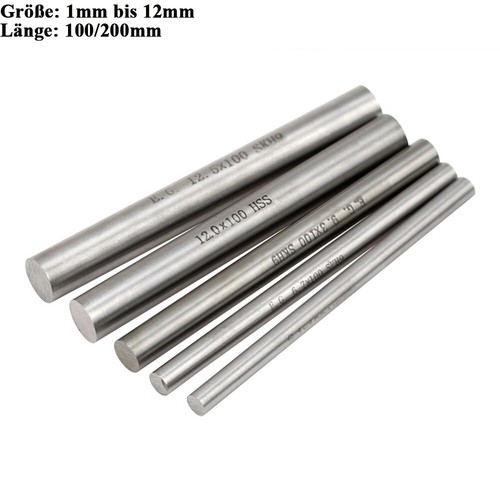 HSS Rundstahl Ø 1 - Ø 12mm Rundstange Stäbe Rundeisen Rundmaterial ...