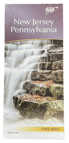 AAA New Jersey & Pennsylvania Map 2014 State Series Highway Road Map | eBay