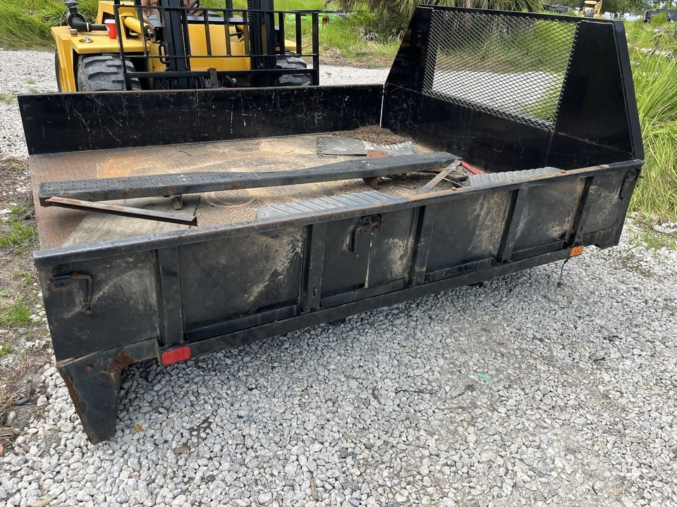 Knapheide Flatbed Service Body DRW 9ft Bed Removable Sides Ford Ram ...