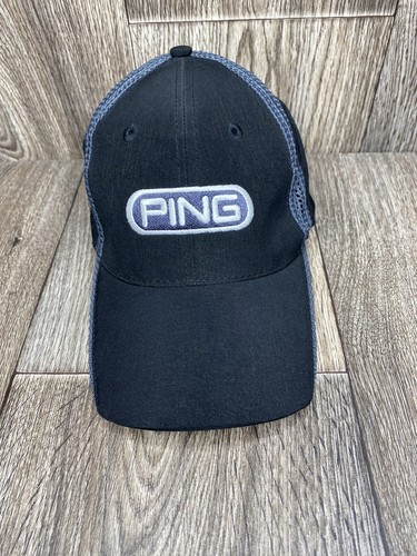 Vintage Ping Golf Black Logo Hat Cap Mesh Sports Casual Size S/M | eBay