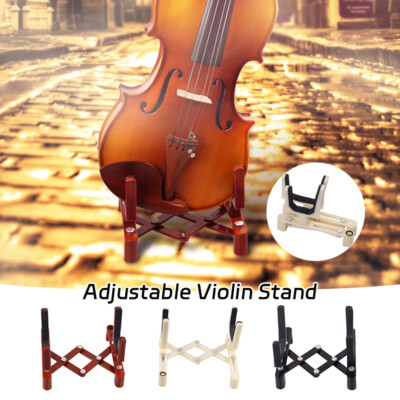 Violin Stand Holder Foldable Adjustable Retractable Instrument Fiddle ...