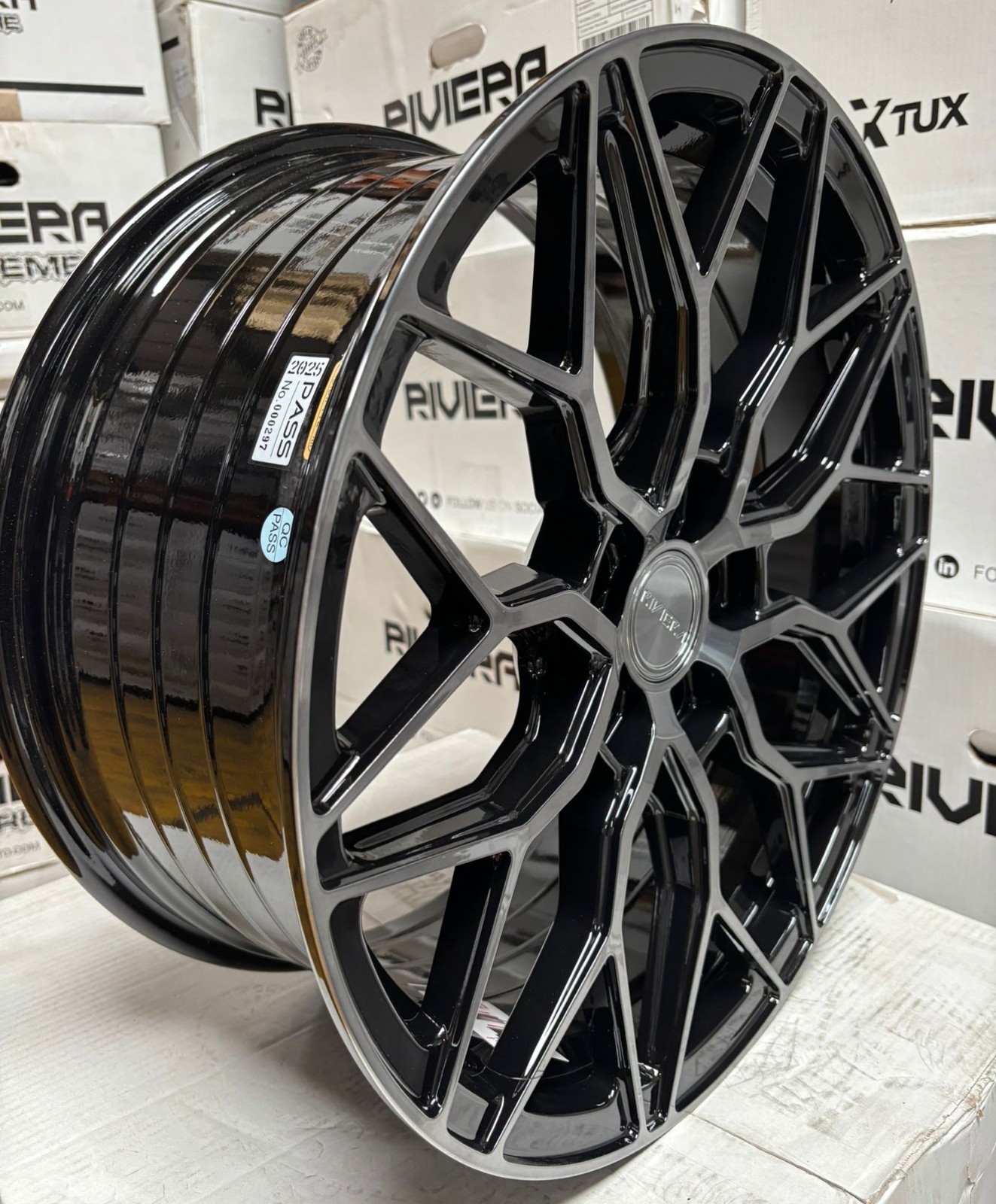 19" FORD FOCUS MK2/3/4 2004-2026 RIVIERA RF108 FLOW FORMED BLACK DT 8 ...
