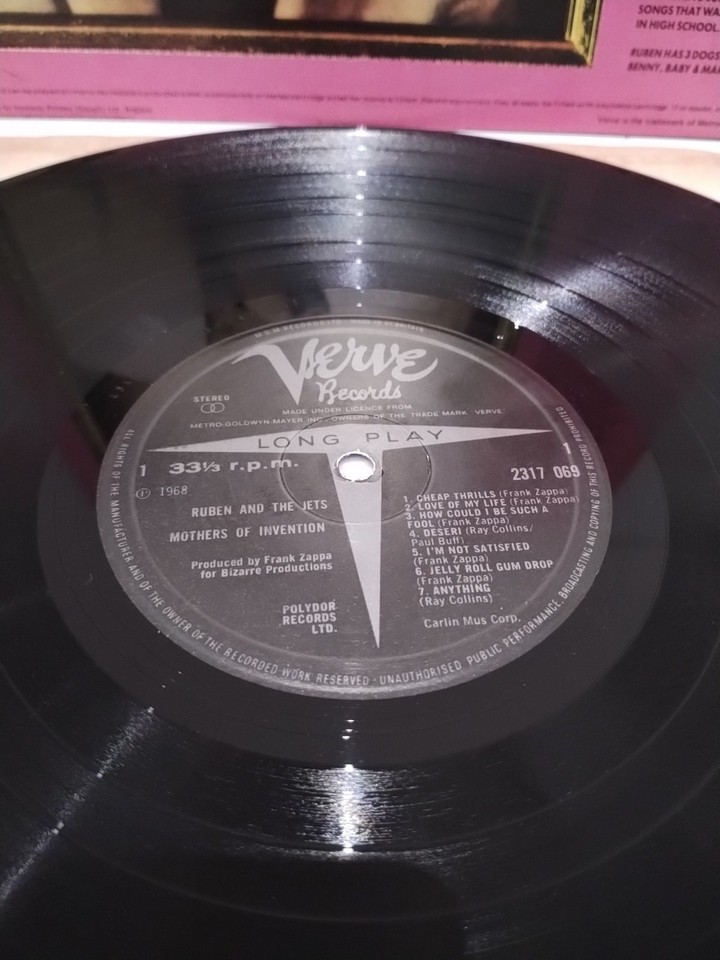 Frank Zappa The Mothers of Invention Cruising with Ruben the Jets Vinyl ...