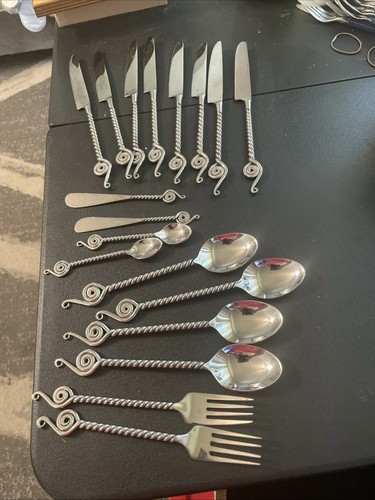 World Market Maroc Twist Stainless Flatware 18 pieces | Forks Knives ...