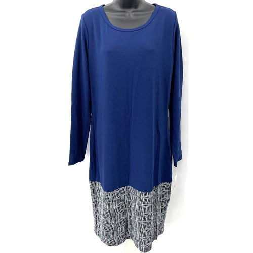 NWT LulaRoe Debbie Blue Dress W/ Glitter Shimmer Hem Women's Size 2XL ...