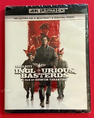 Inglourious Basterds 4K + Blu-ray Brad Pitt NEW 191329106921| eBay