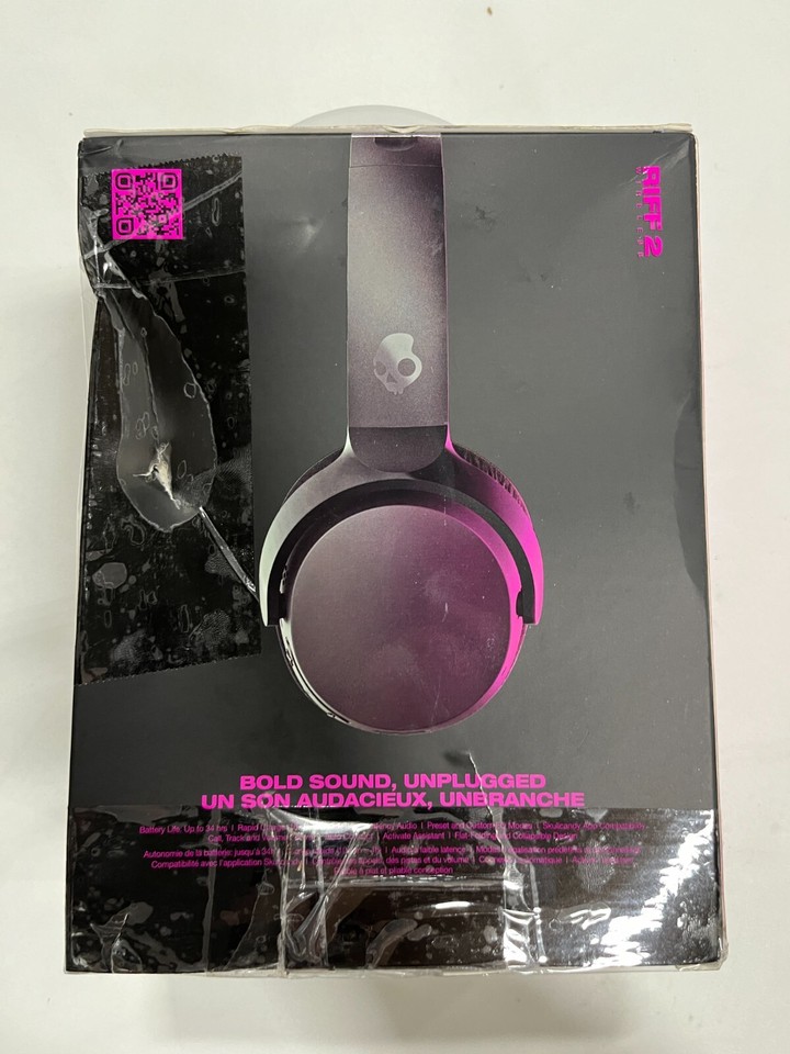 SKULLCANDY RIFF 2 WIRELESS Bluetooth Headphones -Black | eBay