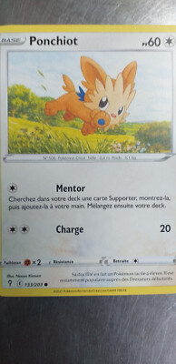 Carte Pokémon Ponchiot 133/203 Évolution Céleste, sorti du booster ...