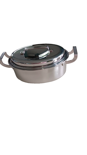 RETRO MCM VTG FLINT WARE By EKCO Roaster Stainless Steel Oval 10 X 6 ...