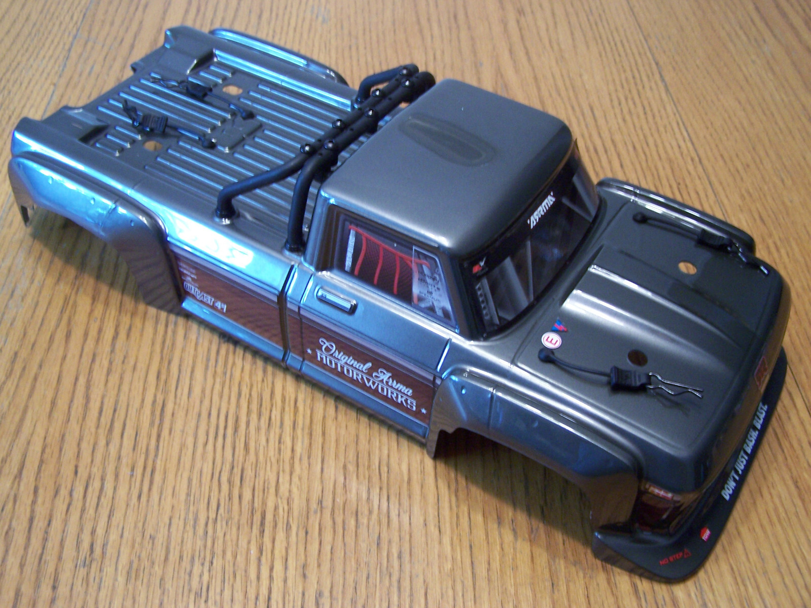 For Arrma 1/10 OUTCAST 4X4 4S V2 BLX Stunt Truck Gun Metal Gray Body ...