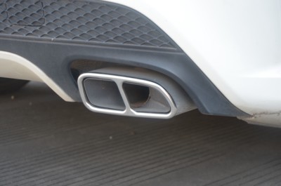 2PCS Stainless Tail Rear Exhaust Pipe Trim Cover For Mercedes-Benz CLA ...