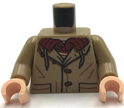 Lego New Minifigure Torso Jacket with Buttons Pockets and Dark Red ...