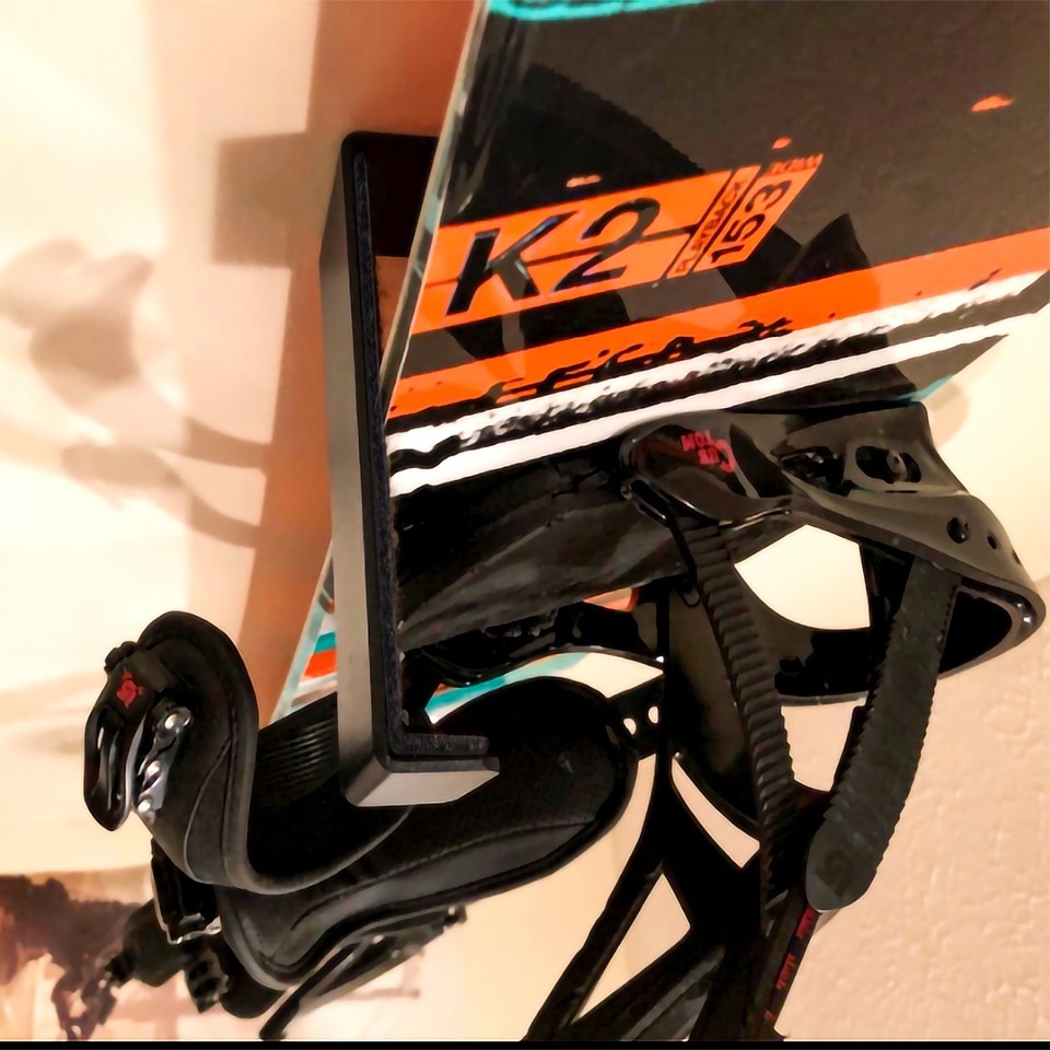 Aluminum Adjustable Snowboard Display Holder Wall Mount Rack (Set of 2 ...