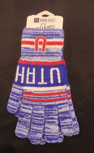New With Tags Robin Ruth Original Utah Winter Gloves Red White Blue One ...