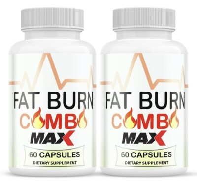 (2 Pack) Fat Burn Combo MAX Capsules to Suppress Appetite & Boost ...