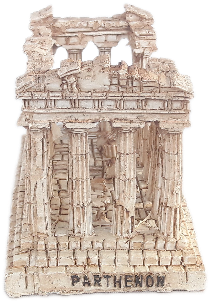 4 3/4" Souvenir Greece Athens Parthenon Acropolis 3D Model Statue ...