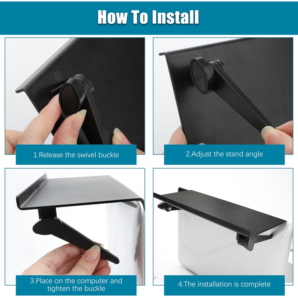 TV Set-Top Box Screen Top Shelf Desktop Adjustable Storage Rack Holder ...