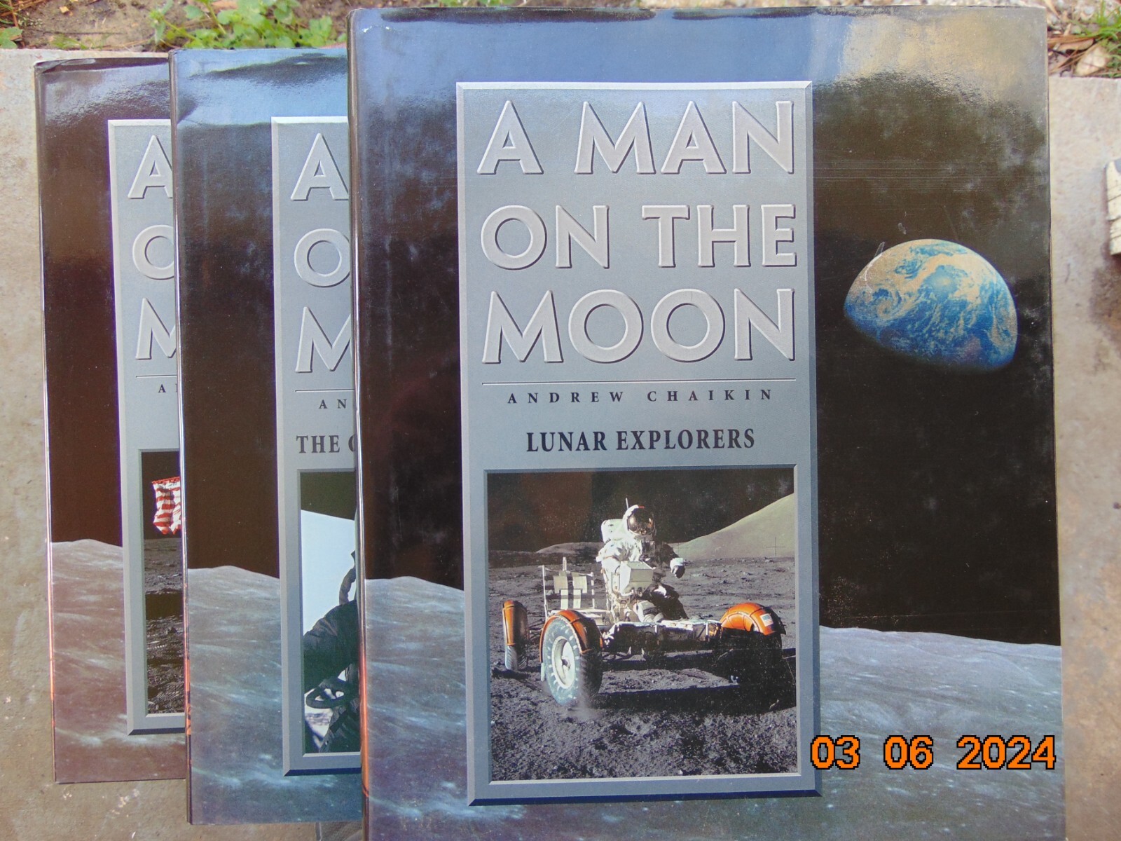 A Man on the Moon by Andrew Chaikin: Three-Volume Time Life Books Set ...