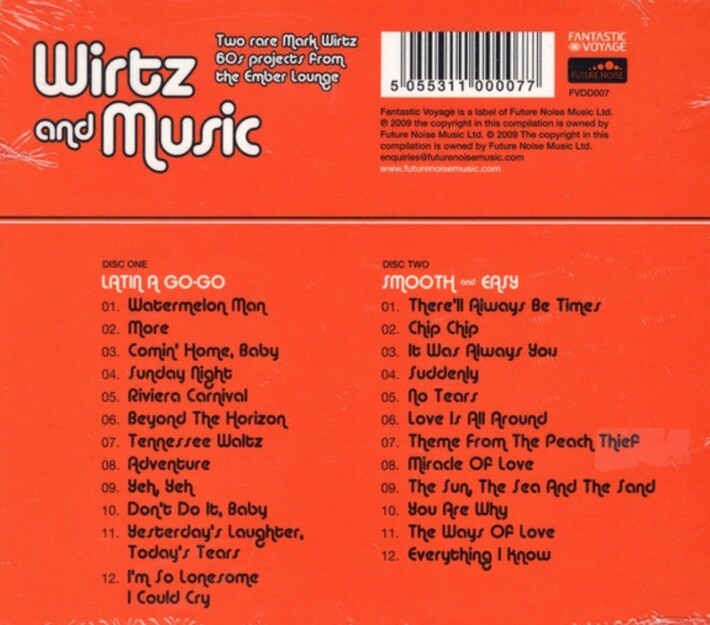 Mark Wirtz - Wirtz And Music [2 Rare 60s Projects From The Ember Lounge ...