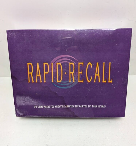 NEW Rapid Recall Sealed Board Game For 4 More Players in Team Vintage ...