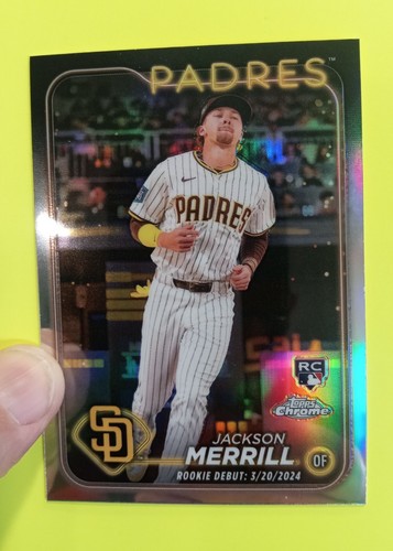 JACKSON MERRILL💥 (RC) 2024 Topps Chrome Update ROOKIE Debut #US169 ...