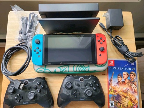 Nintendo Switch Bundle Pre-owned with a Game, Extra Controllers, and ...